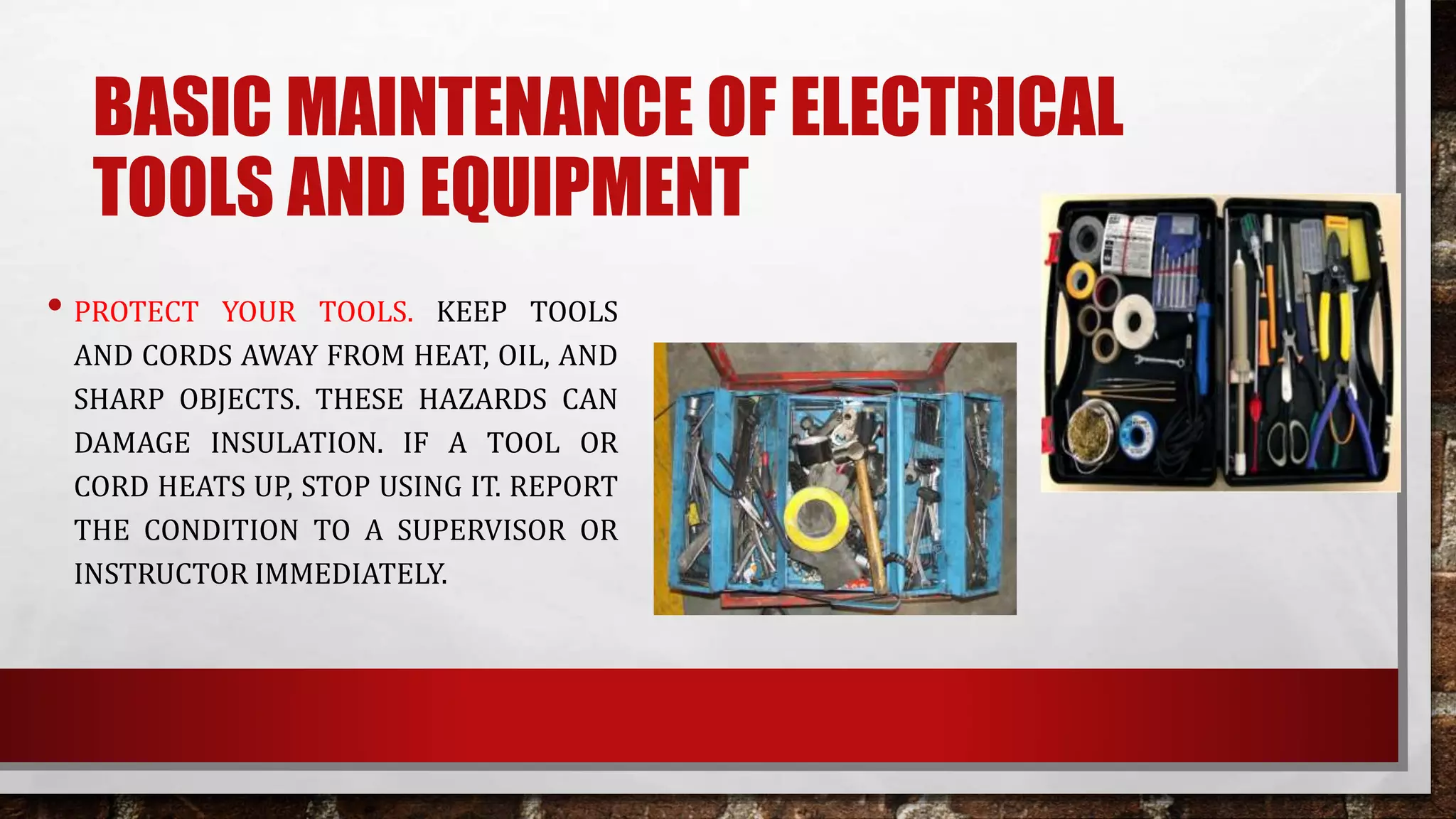 Elecrtronics maintaining tools | PPTX