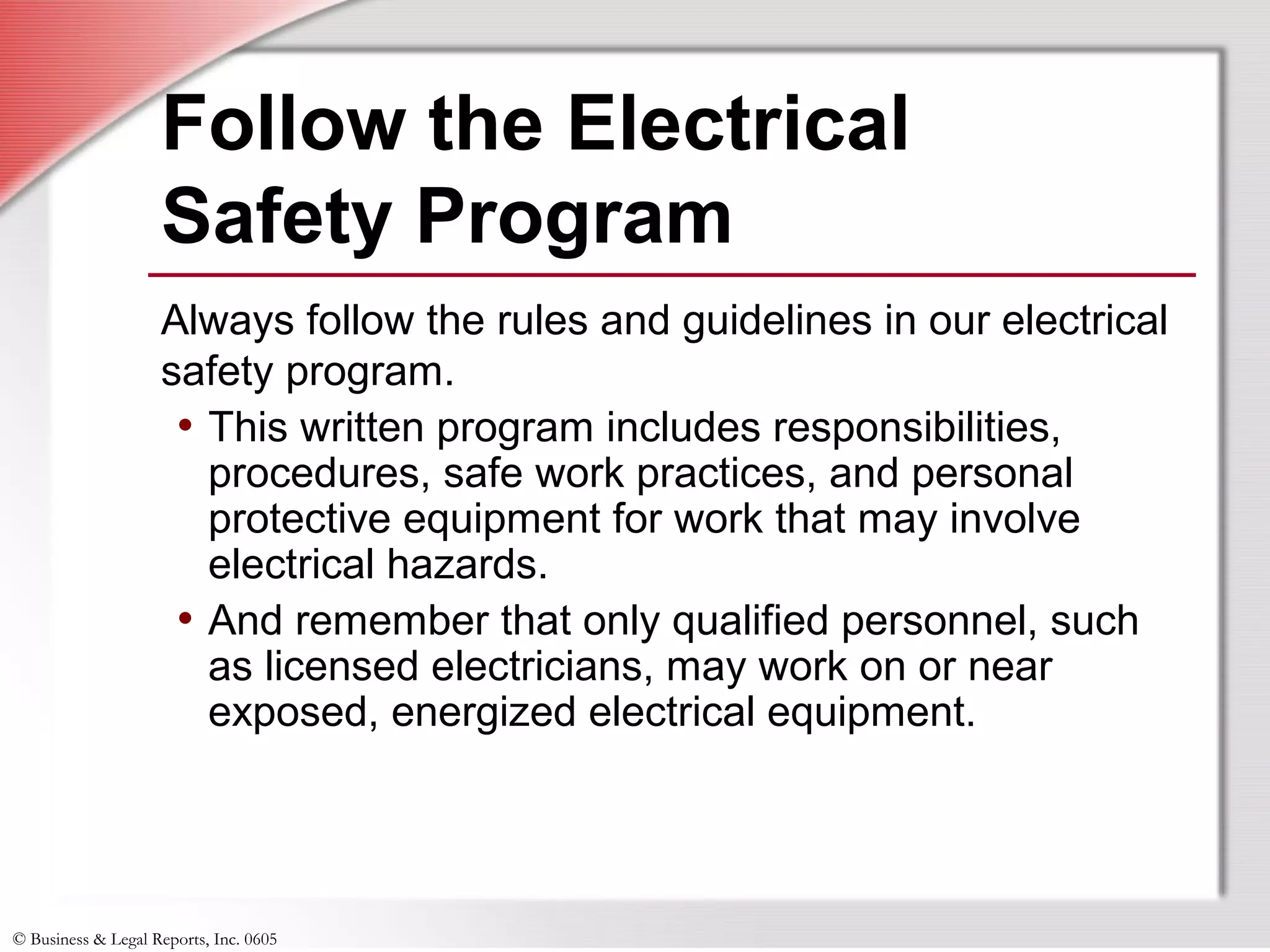 Electrical Safety | PPT