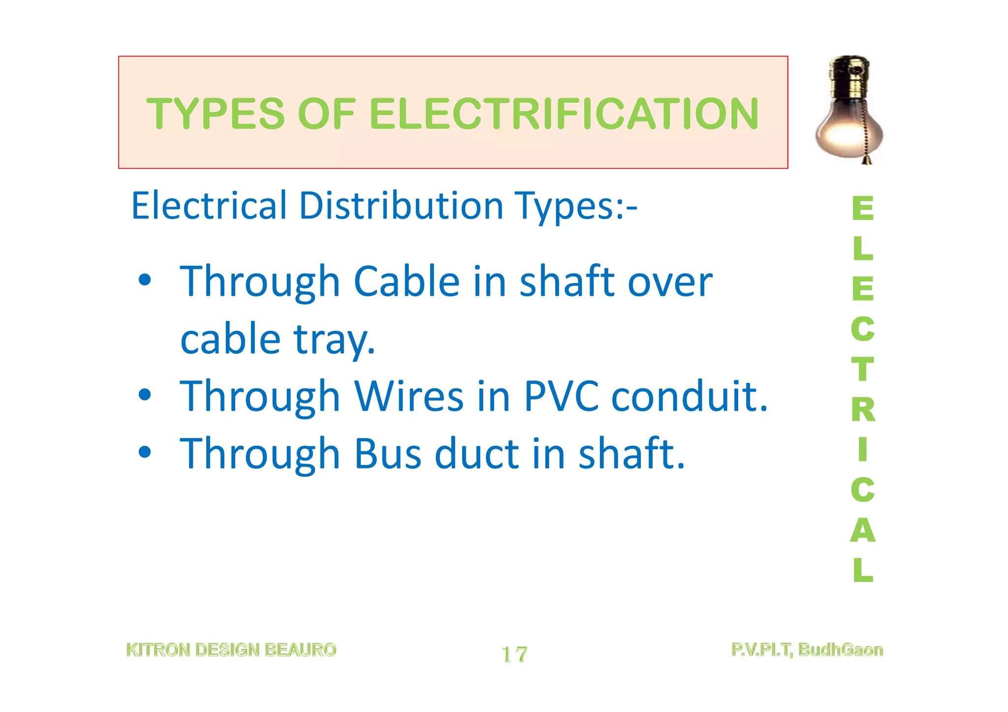 Electrical services design ppt pdf | PDF