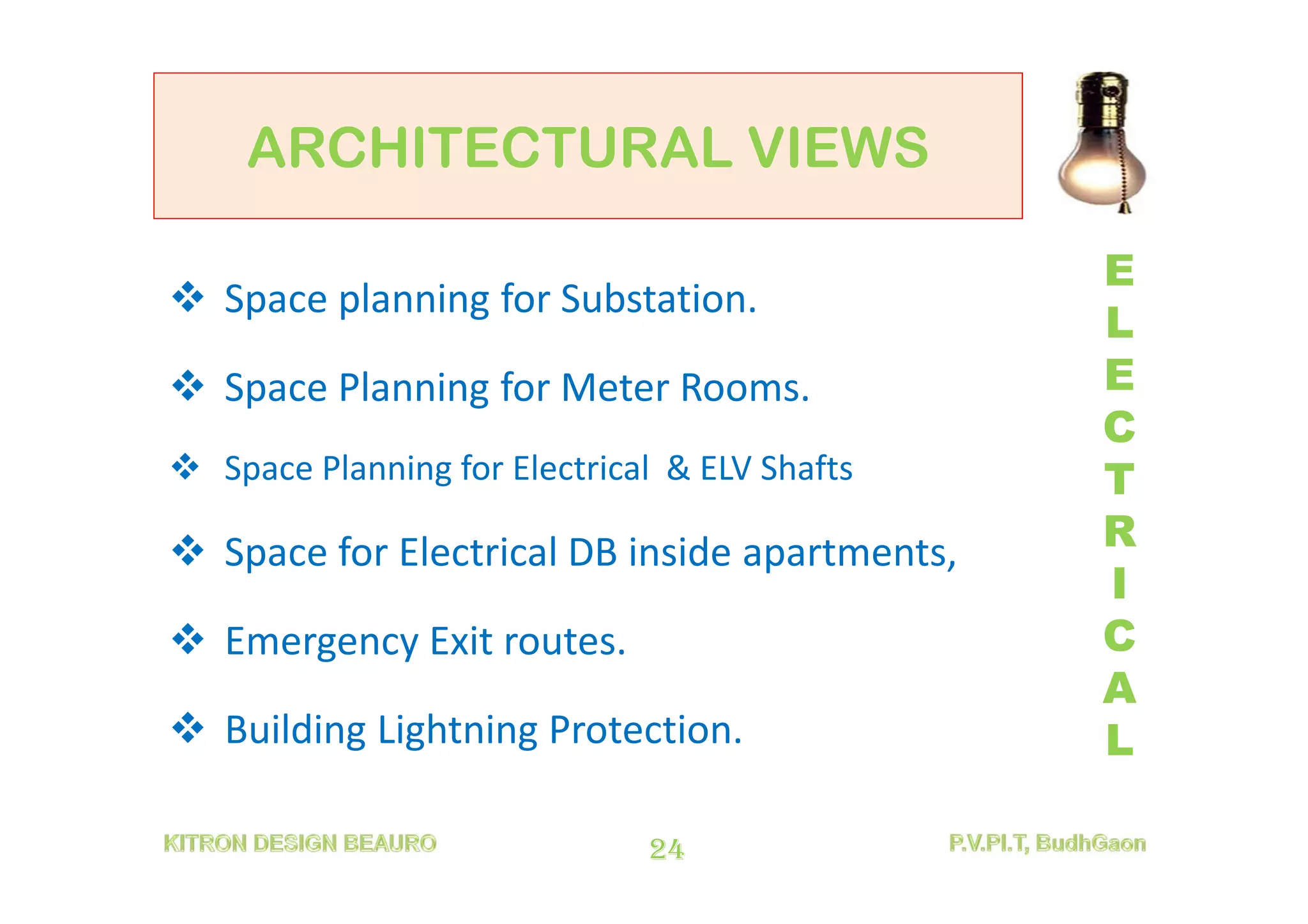 Electrical services design ppt pdf | PDF