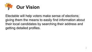 Electable pitch deck | PPT