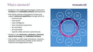 Electech sector: a roadmap for the UK - Enabling the digital future | PPT
