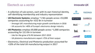 Electech sector: a roadmap for the UK - Enabling the digital future | PPT