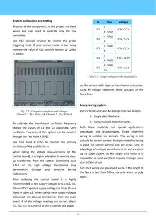 Electric Fences with Automated Monitoring System | PDF