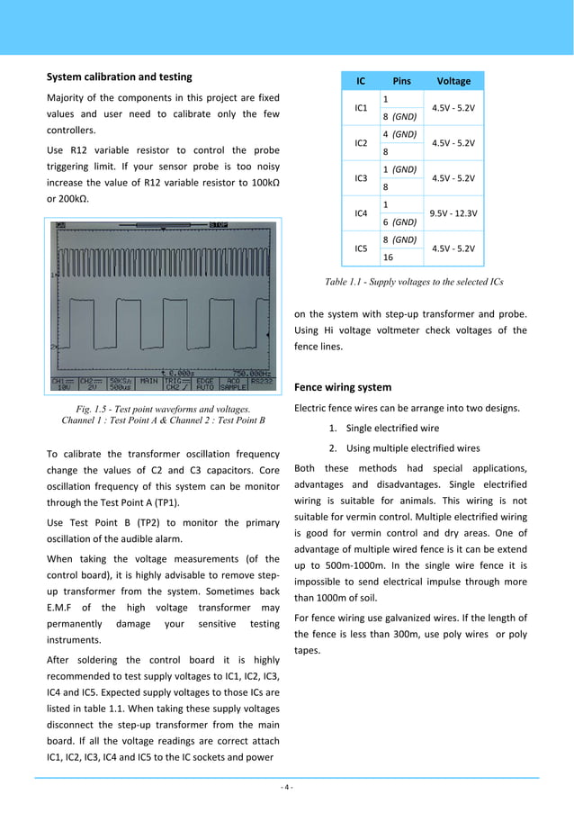 Electric Fences with Automated Monitoring System | PDF
