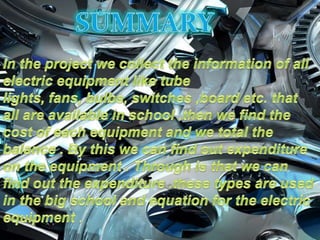 Electical infrastructure of rpvv(maths project) | PPTX