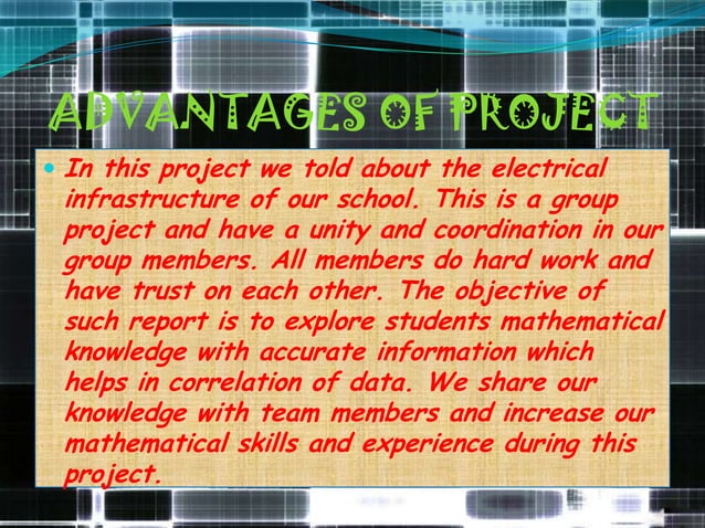 Electical infrastructure of rpvv(maths project) | PPTX