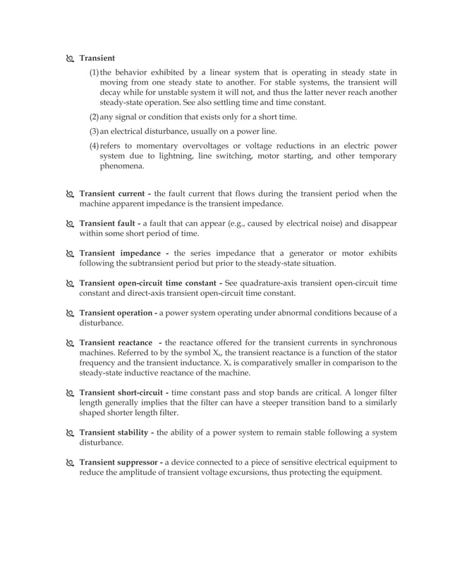 Electrical terms & Some definition | PDF