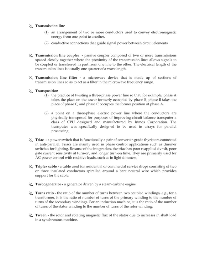 Electrical terms & Some definition | PDF