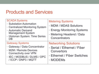 Substation Automation SCADA and Gateway Solutions by BRH | PPTX