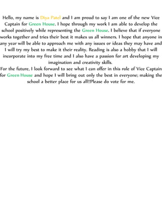 captains for school | DOCX