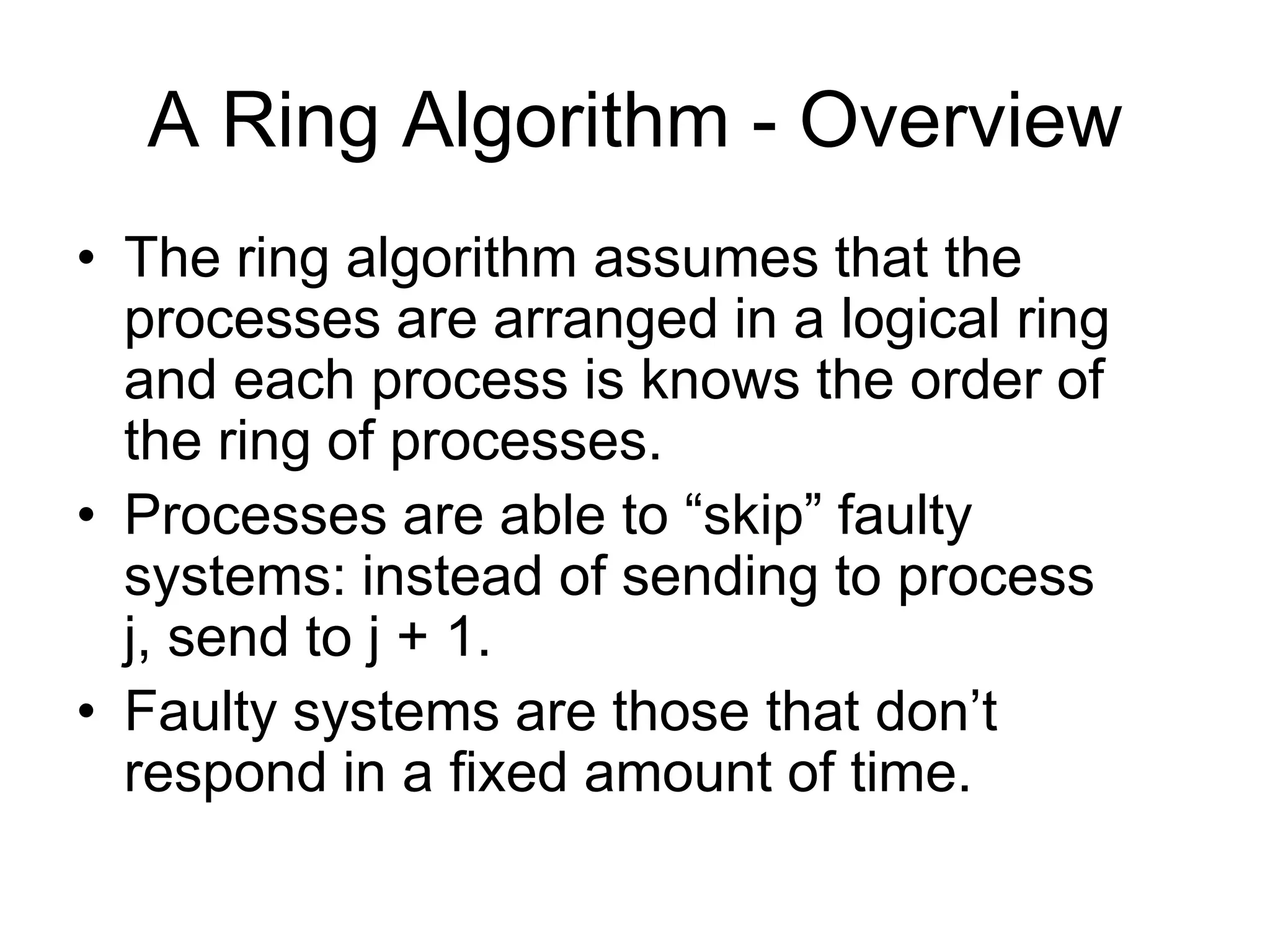 Election algorithms | PPSX