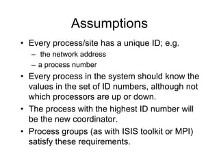 Election algorithms | PPSX