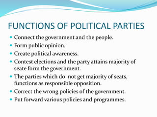 Election and political parties | PPTX