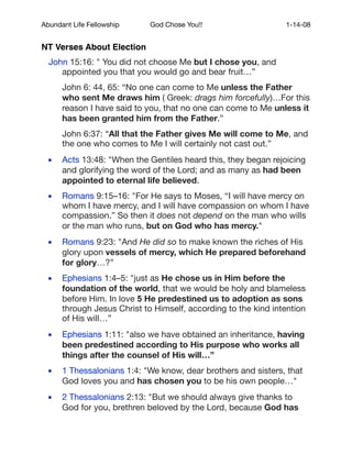 God Chose You! | PDF