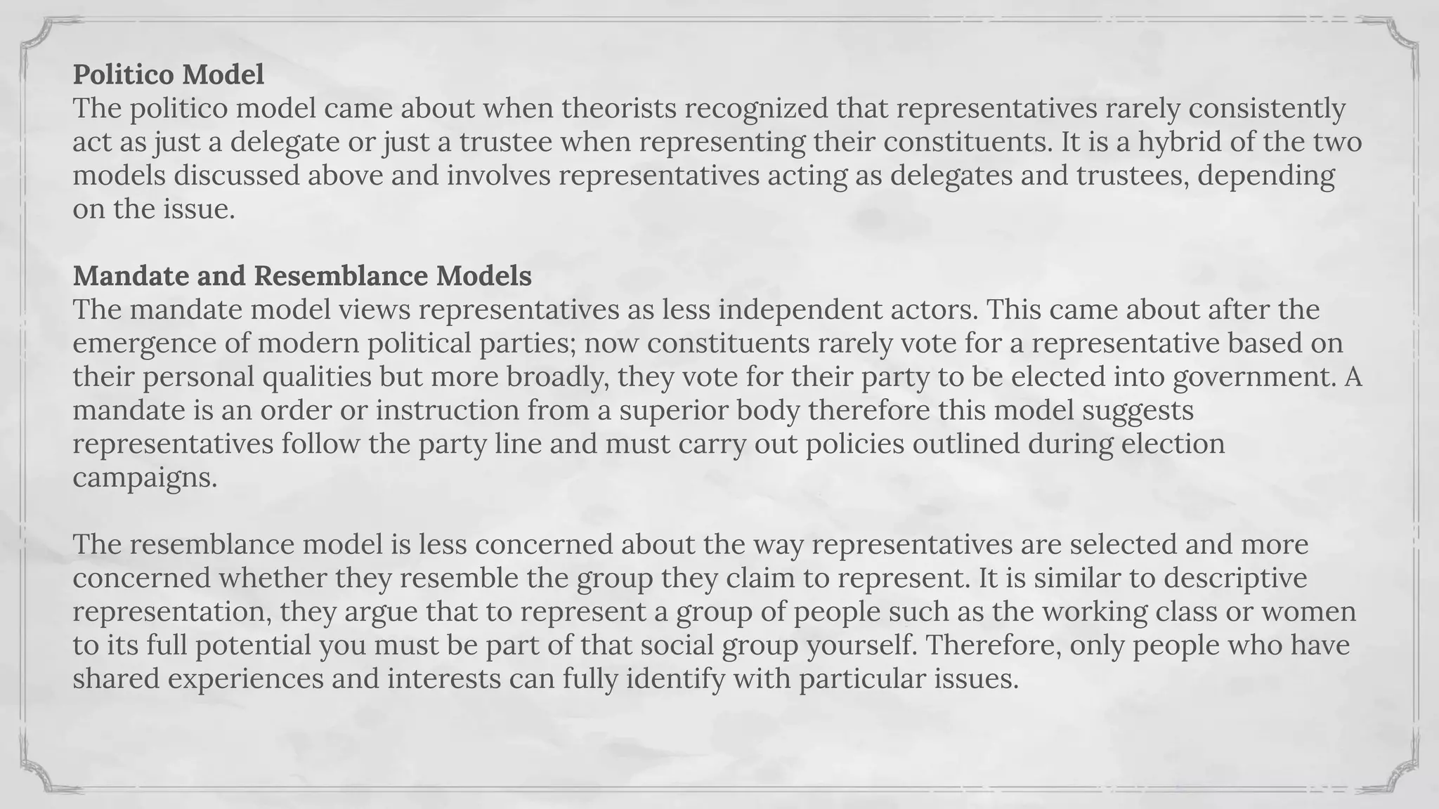 Election and Representation | PDF