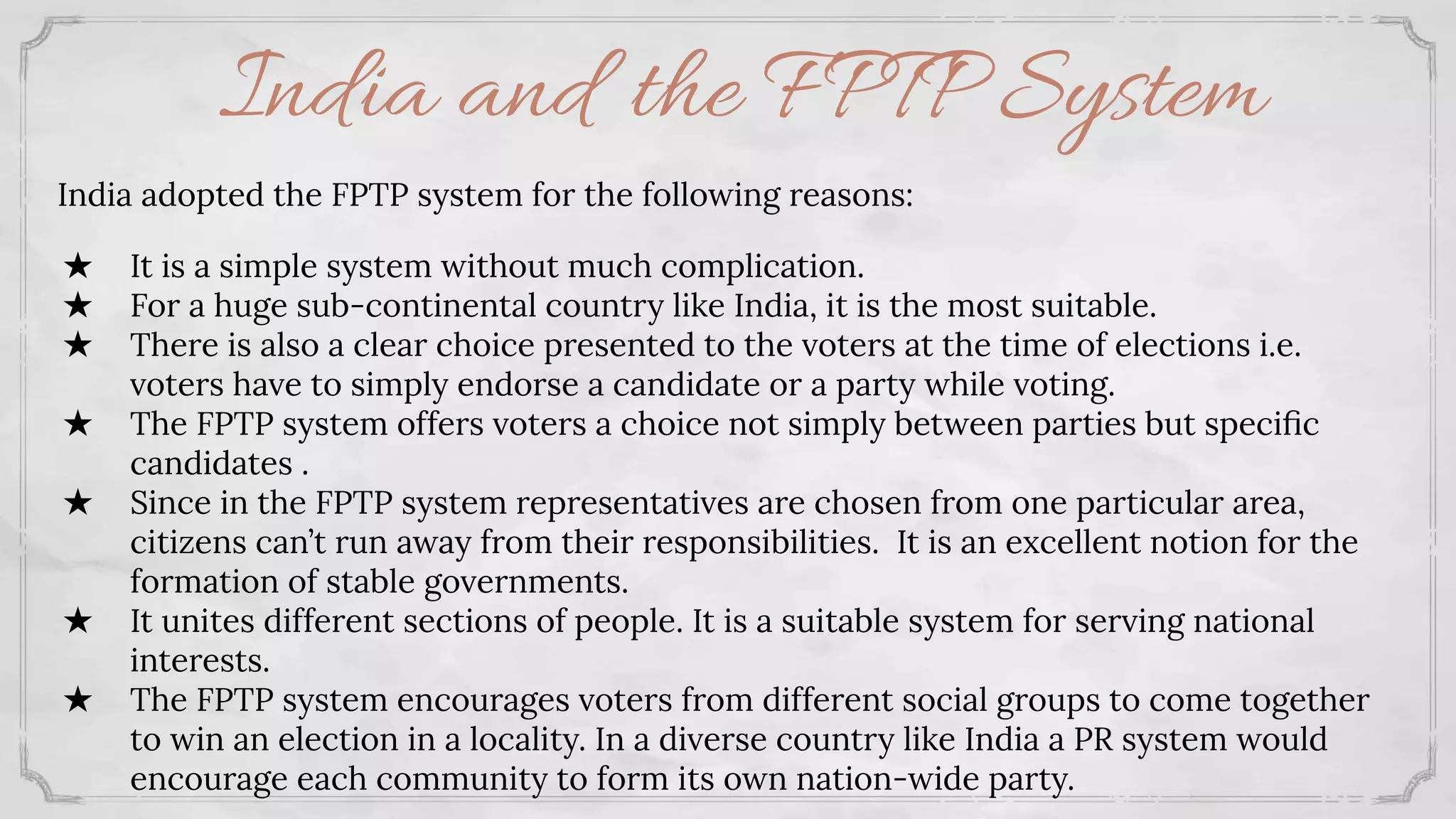 Election and Representation | PDF