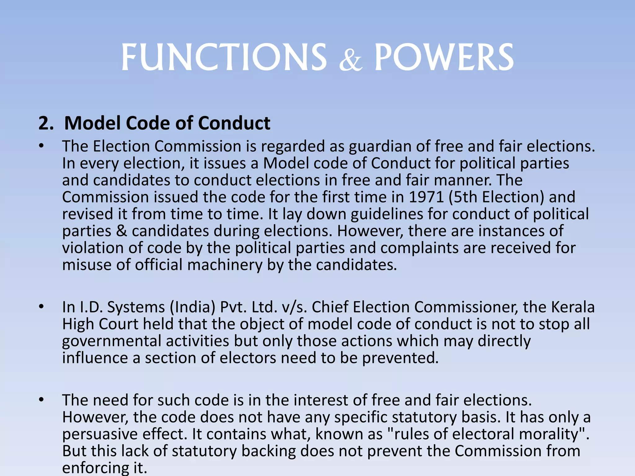 Election commision India | PPTX