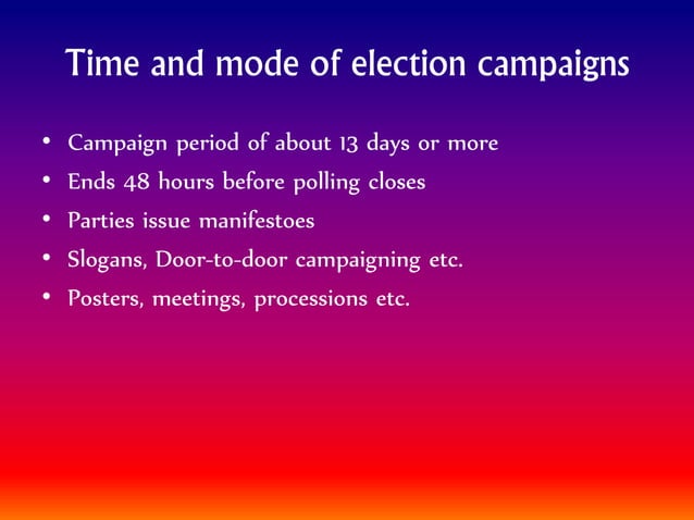 Election commision India | PPTX | Elections | Politics