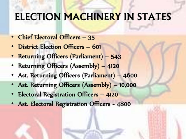 Election commision India | PPTX | Elections | Politics