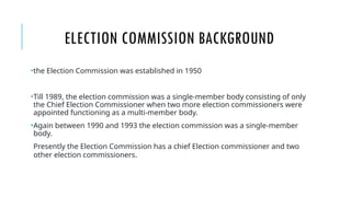 Election Commission.pptx Calicut University politics | PPTX
