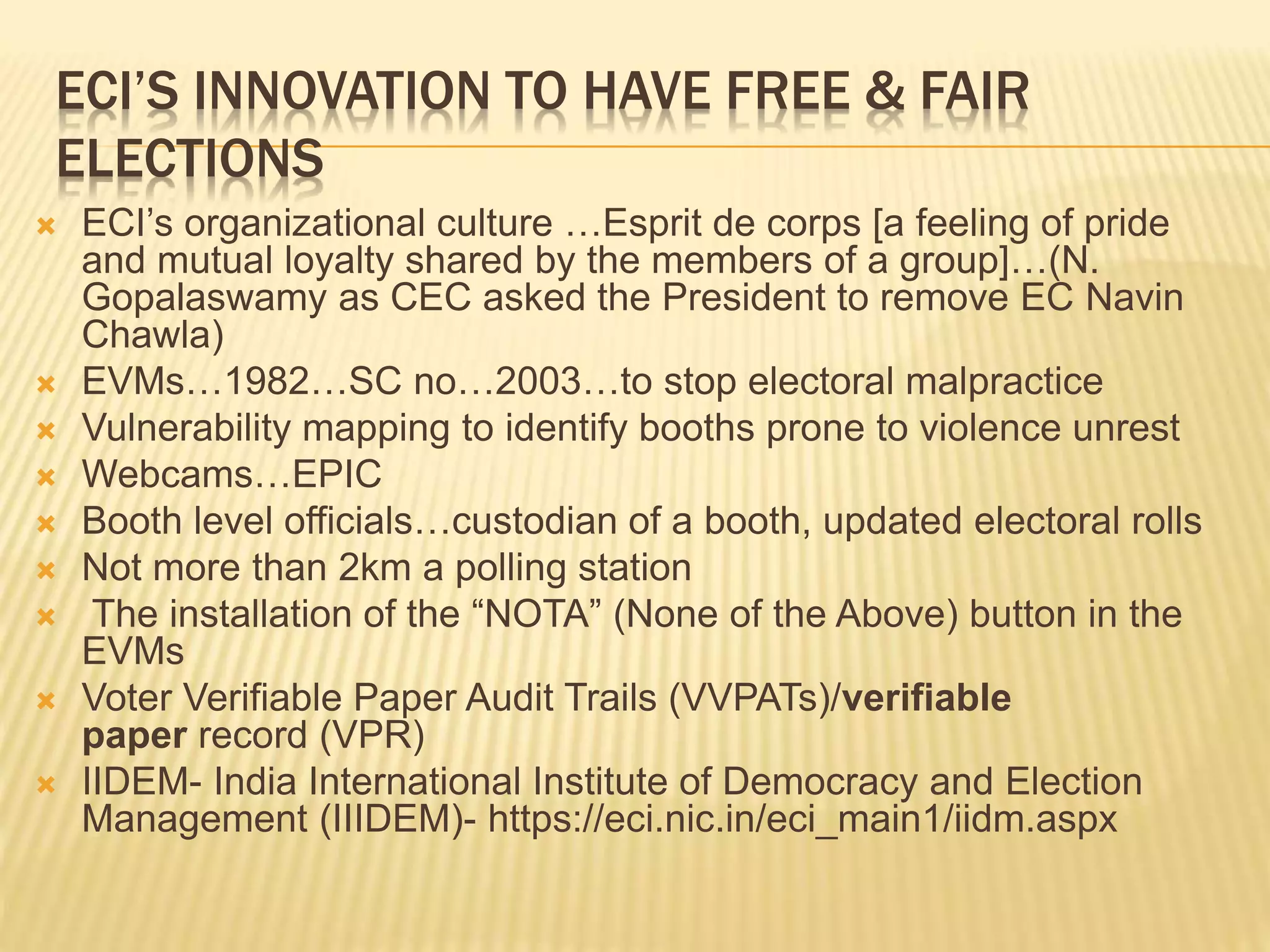 Election Commission of India | PPTX