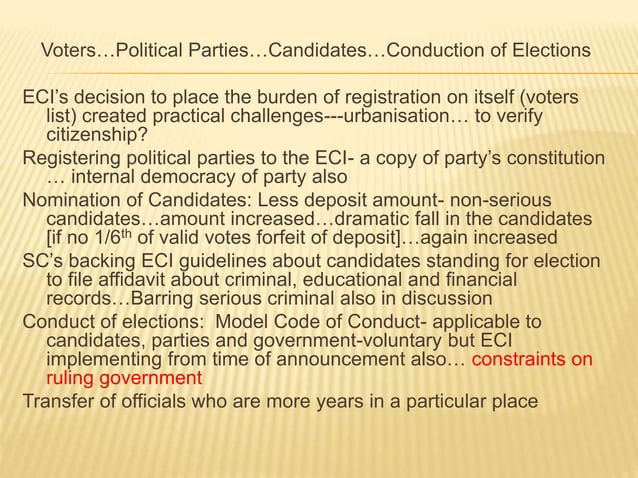 Election Commission of India | PPTX