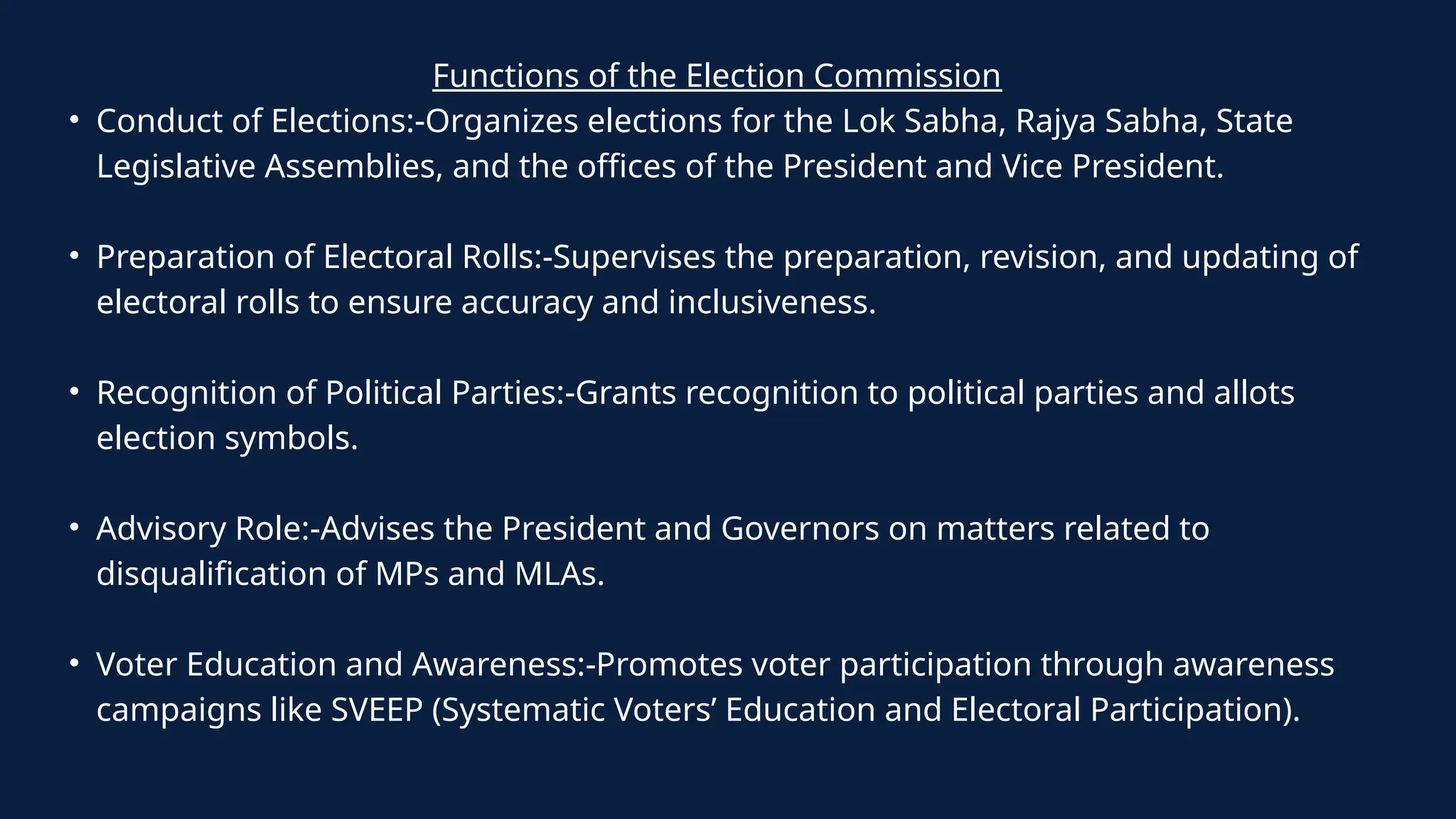 Election Commission of India. Election commission of India | PPTX