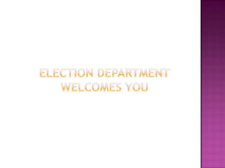Executive Magistrates in election process | PPT