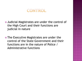 Executive Magistrates in election process | PPT