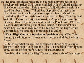 Election disputes | PPTX