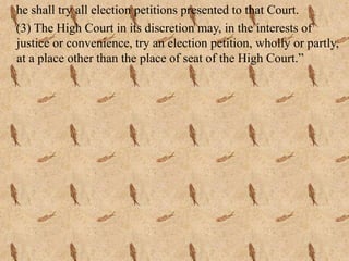 Election disputes | PPTX