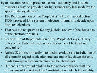 Election disputes | PPTX