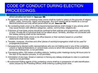 Election in Indian railway 2013 | PPT