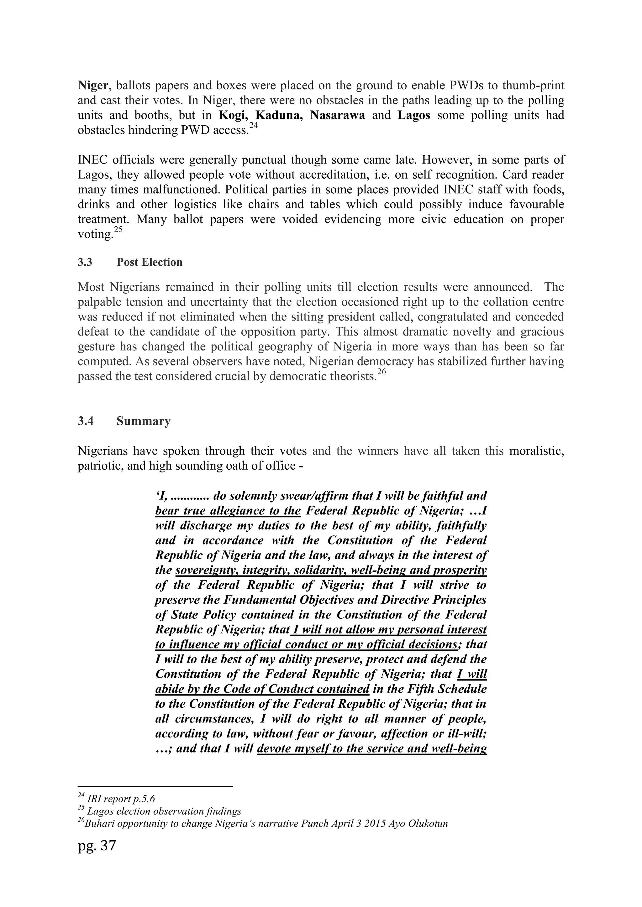 Election observation report 2015 (published copy) | PDF