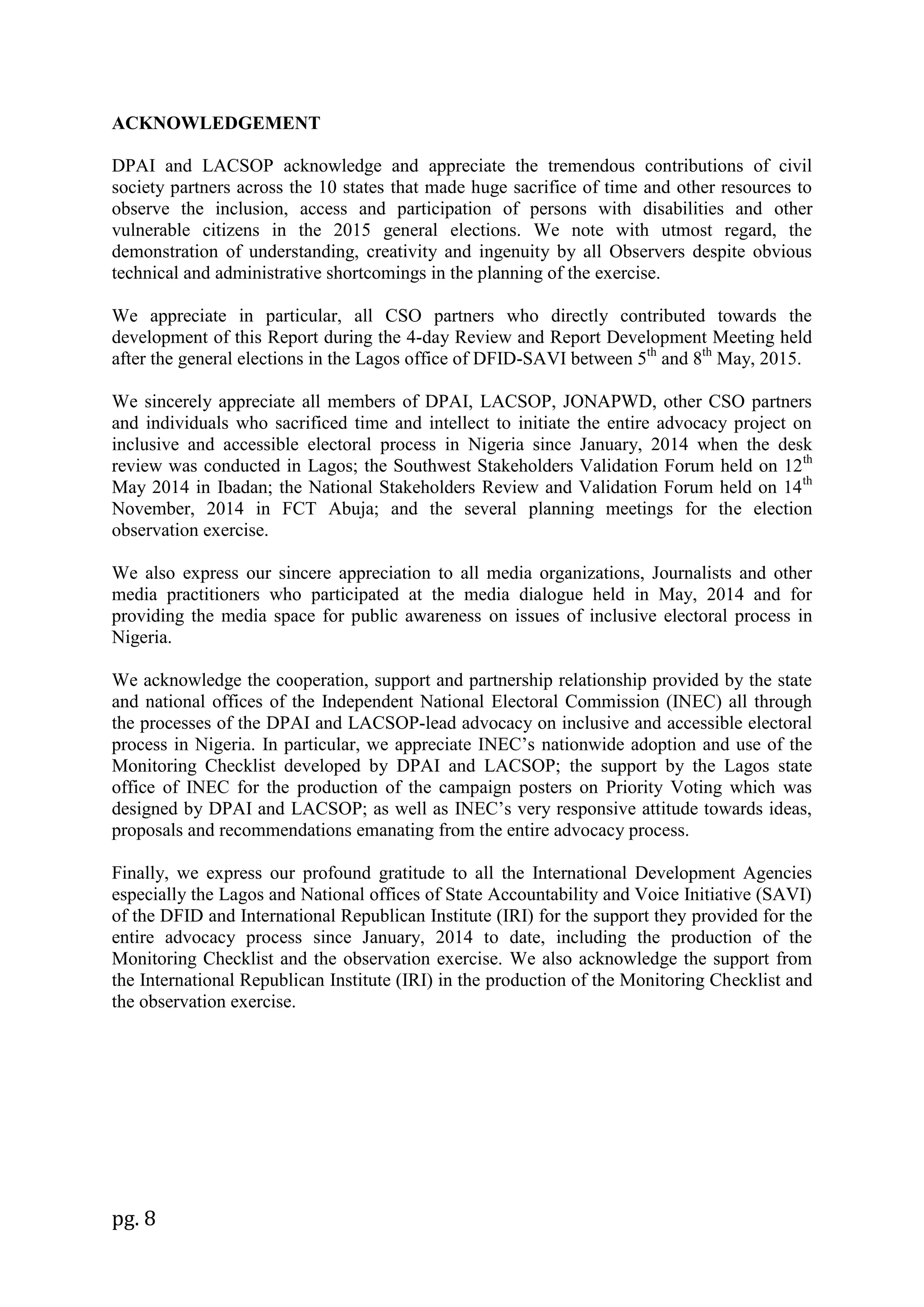 Election observation report 2015 (published copy) | PDF