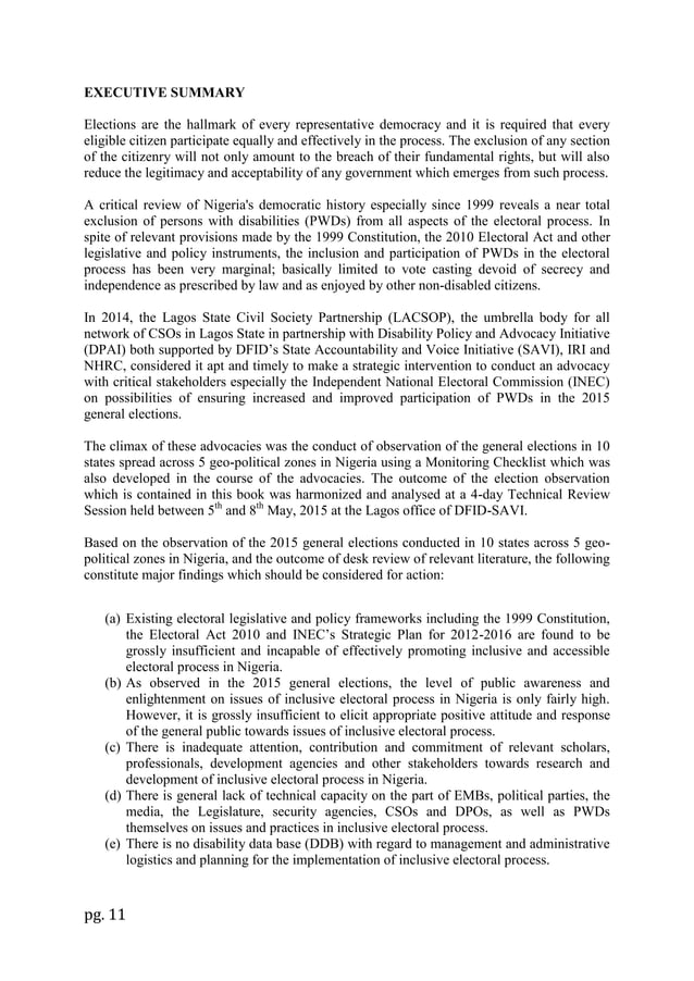 Election observation report 2015 (published copy) | PDF