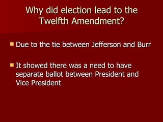 Election Of 1800 Power Point | PPT