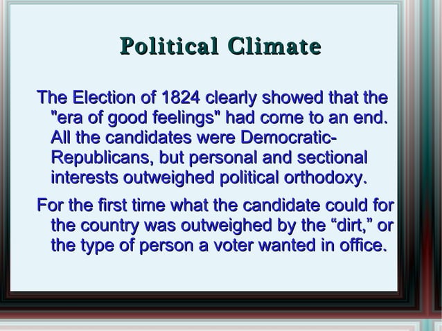 Election of 1824 presentation | PPT