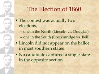 Election of 1860 | PPT