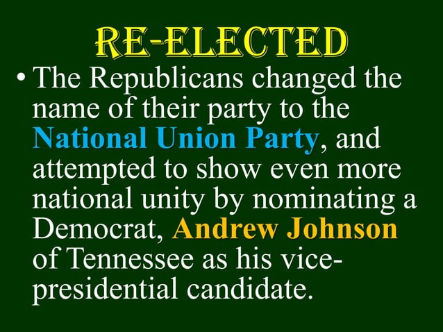 Election of 1864 | PPT