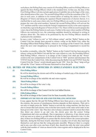 Handbook for Presiding Officers Election 2024 James Joseph Adhikarathil ...