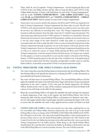 Handbook for Presiding Officers Election 2024 James Joseph Adhikarathil ...