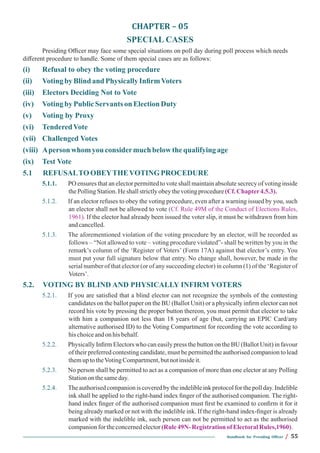 Handbook for Presiding Officers Election 2024 James Joseph Adhikarathil ...