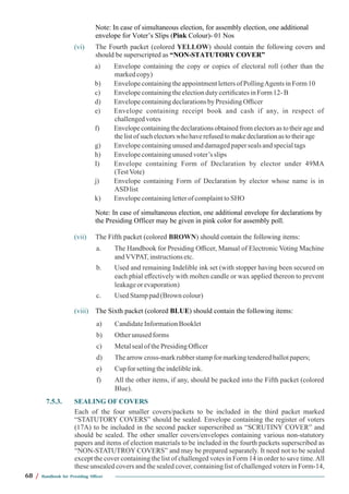 Handbook for Presiding Officers Election 2024 James Joseph Adhikarathil ...