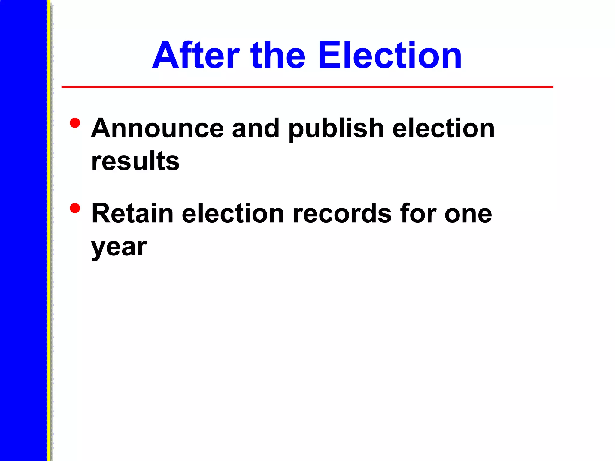 Election Presentation | PPS