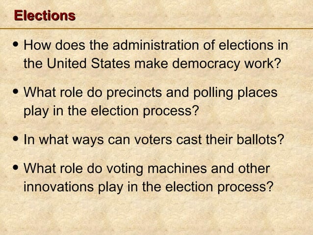 Elections | PPT