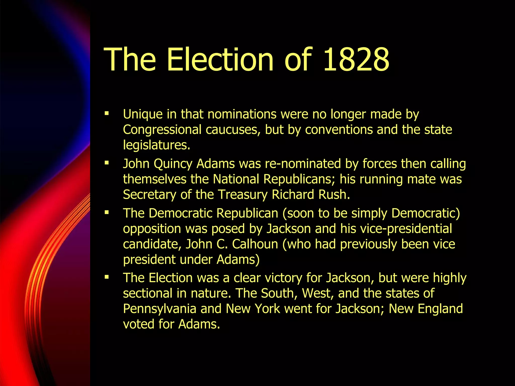 Elections Of 1824 & 28 | PPT