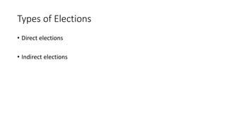 Elections and party politics | PPTX