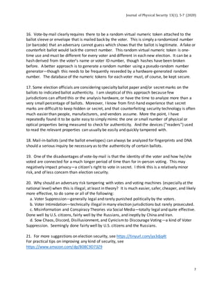 Election Security 2020 | DOCX